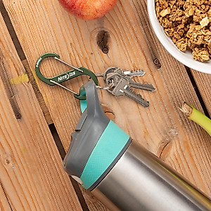 Nite Ize Dual Carabiner - Multiple S-Biner Sizes for Keys & Gear - Aluminum S-Biners for Car Keys, Keychains, & Camping Accessories - Size 2, Orange/Olive/Blue (3 Pack)