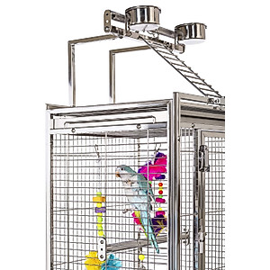 Prevue Pet Products Small Stainless Steel Playtop Bird Cage