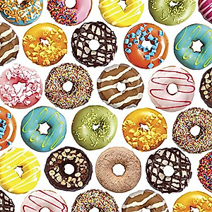 Delicious Donuts Gift Wrap Flat Sheet - 24in x 6ft