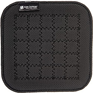 Carlisle FoodService Products Ultigrip Neoprene Commercial Hot Pad Pan Holder, 7" X 7", Black