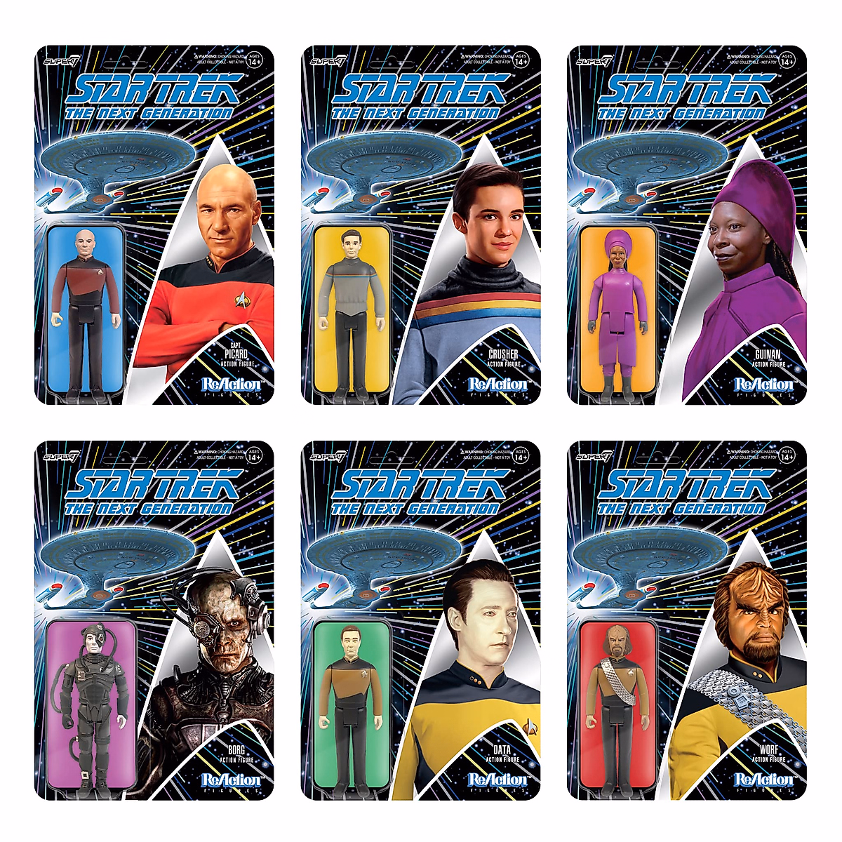 Super7 Star Trek: The Next Generation Borg - 3.75" Star Trek Action Figure Classic TV Show Collectibles and Retro Toys