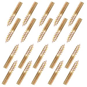 Zorveiio M4 Hanger Bolts, Length 1"(25mm) Double Headed Bolts Self-Tapping Screw for Furniture