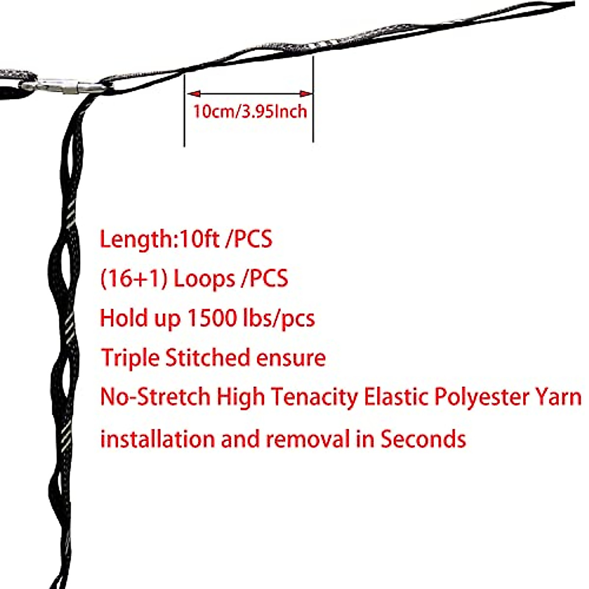 aotedo 10ft x2,(16+1) Loops x2,Hold 3000 lbs/pcs,2 Carabiners,Hammock Tree Straps,Yoga Strap and Stretching Strap for Tree Swings,Hammocks,Flexibility,Physical Therapy Exercise and Stretching