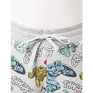 Amazon Essentials Disney | Marvel | Star Wars Women's French Terry Fleece Jogger Sweatpants, Marvel Avengers, Large