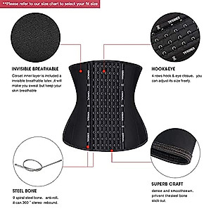 KIMIKAL Corset Waist Trainer for Women Waist Cincher Shapewear Fajas Colombianas Waist Trimmer Tummy Control Steel Bones Tops Bustiers Body Shaper