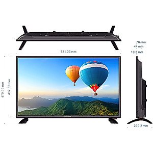 Watchman WM-ND3200-S Ultra-Thin 32" LED Monitor, 3840x2160 Resolution, TFT LED, 16:9 Aspect Ratio, Desktop Base, 6ms Response Time, AC100V/240V, 50W, Surround Sound, Remote Included