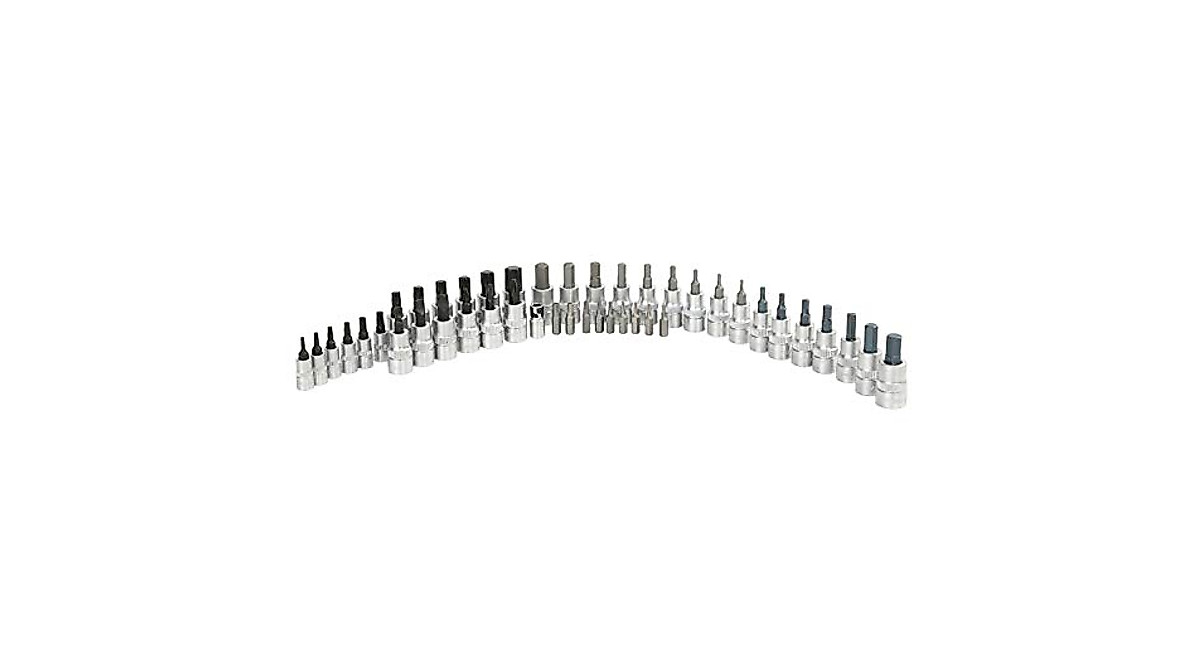 OEMTOOLS 44-Piece Multi Drive Star Socket Set for Durable, Organized Work