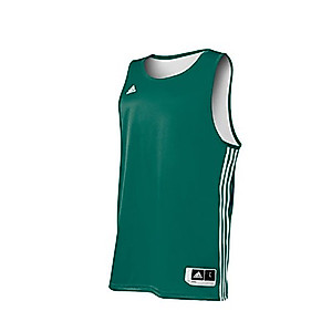 Adidas Mens Reversible Basketball Practice Jersey XL Green/White