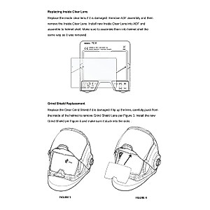 TAKAFORCE Welding Helmet Accessories Replacement Lens 10 Grind Shield Clear Lens+4 Outside Cover Lens+2 Inner Lenses for TF-WH10（BU）