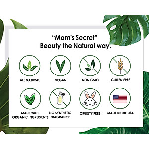 Mom's Secret 100% Natural Eyebrow, Organic, Vegan, Eyebrow Powder, Gluten Free, Cruelty Free, Made in the USA, 2.5 g. (Deep Brown)