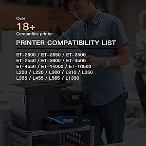 E-Z Ink (TM) Compatible Ink Bottle Replacement for Epson 774 664 T774 T664 High Yield to use with ET-2650, ET-16500, ET-4500, ET-2550, ET-3600, ET-2600, ET-4550 (Black, Cyan, Magenta, Yellow, 4 Pack