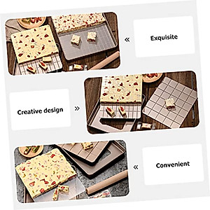 Kichvoe 1 Set Cake Baking Mould Pastry Baking Multipurpose Tool Nougat Making Supplies Microwave Tray Handmade Nougat Molds Stainless Steel Tray Crisp Mold Energy Bar Metal Dedicated