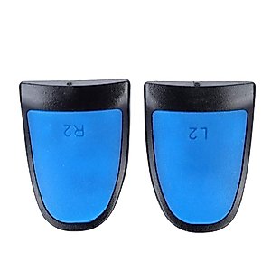 PS4 Trigger Extenders, L2 R2 Game Controller Extenders Buttons PS4 Extension Trigger Soft Touch Extended Grips for PS4(Blue)