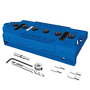 KREG KMA3232 Shelf-Pin Jig 5 mm - Drilling Guide for Shelves - Shelf Pin Drilling Jig - Steel-Enforced Drill Guide - Woodworking Tools & Accessories