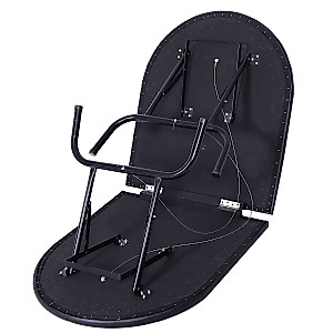 Mascarello Foldable 8 Player Poker Table Casino Texas Holdem Folding Poker Play Table