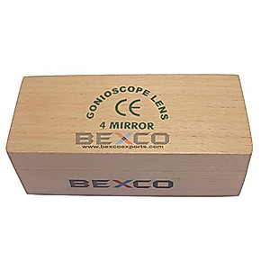 BEXCO 4 Mirror Black Gonioscope with Handle/Four Mirror Gonio Lenses