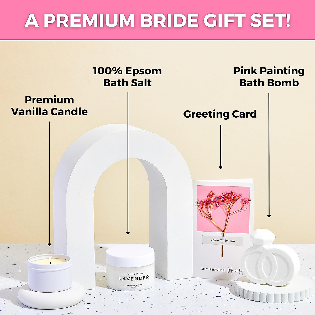 Wedding Gifts For Couples 2023-4 Pcs Bath Gift Box - Engagement Gifts For Couples, Mr And Mrs, Bride And Groom, Newly Engaged, Just Married, His And Hers, Bridal Shower, Newlyweds, Husband And Wife