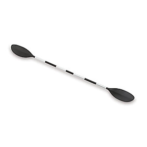 Intex Challenger K1 1 Person Inflatable Sporty Kayak with a 86 Inch Long Aluminum Oar and Hand Pump for Lakes and Mild Rivers, (3 Pack)