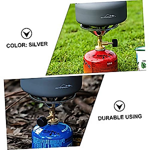 Unomor 3pcs Outdoor Portable Stove Travel Grill Mini Bbq Grill Stainless Steel Cooking Utensils Camping Accessories Outdoor Stove Head Portable Picnic Burner Cooker Burner for Picnic Gas