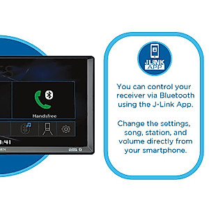 Jensen CMR270 7-inch LED Digital Media Touch Screen Double DIN Car Stereo | Push to Talk Assistant | Backup Camera Input | Bluetooth | USB Fast Charging | microSD | No CD/DVD