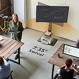 75 Inch TV Stand with Mount, Height Adjustable Swivel Floor TV Stand with Shelves for 32 37 43 49 50 55 60 65 70 75 inch LCD LED TVs, TV Stand for Bedroom, Living Room & Corner