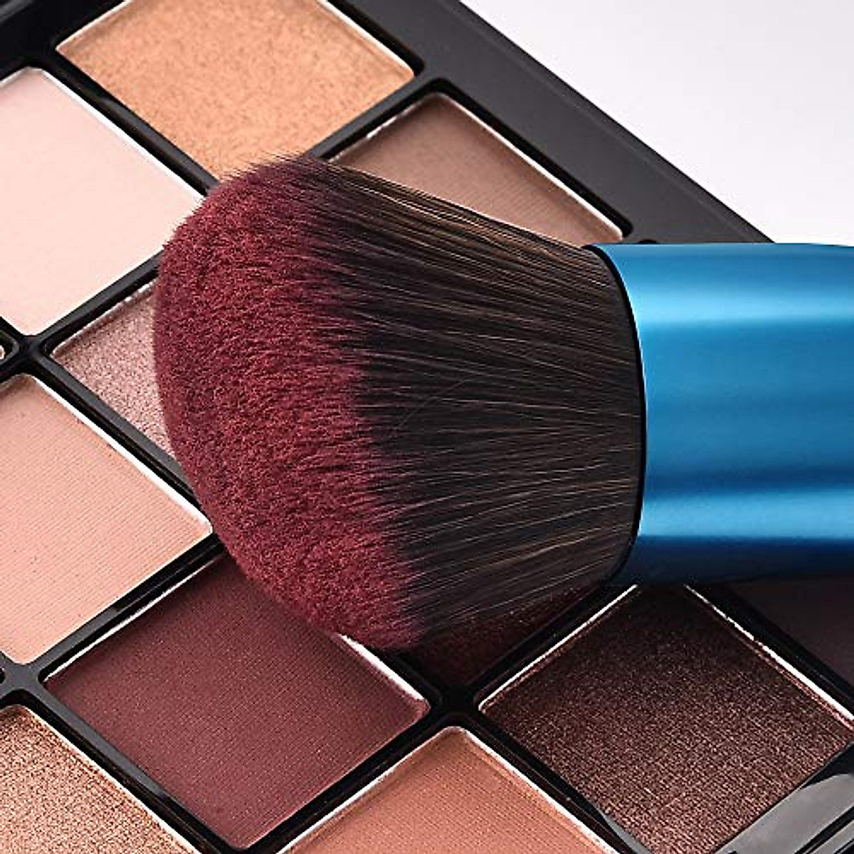 Silicone Shower Hair Brush Eyeliner Cheek Brush Cosmetic Brow 12Pcs Powder Set Tool Eyeshadow Makeup Brush Ring Cover