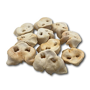 Top Dog Chews - Pig Snout Dog Treats, 12 Pack, American Made, All Natural, Long Lasting, Healthy Chews for Dogs, Perfect Training Treat for a Puppy or Small, Medium & Large Dogs (12 Pack)