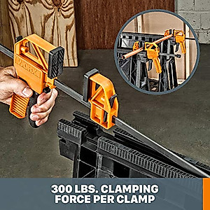 WORX WX065 Clamping Sawhorses with Bar Clamps