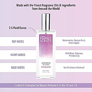 Perfect Scents Fragrances, Inspired by Juicy Couture’s Viva La Juicy, Women’s Eau de Toilette, Vegan, Paraben Free, Never Tested on Animals, 2.5 Fluid Ounces