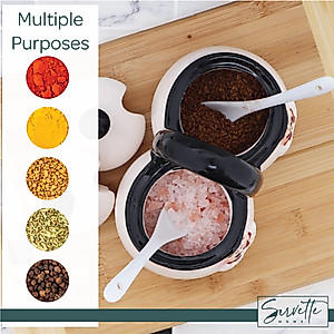 Servette Home Chef Condiment Holder with Lids and Spoons