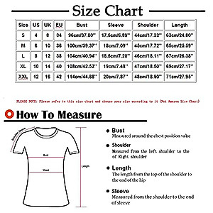 wodceeke Women's Summer Tops Short Sleeve Round Neck Feather Print Basic Tee Casual Loose Solid Color Top (White,M)