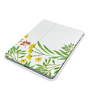 Cute Wildflower Kawaii Plants case Compatible with iPad Mini Air Pro 7.9 8.3 9.7 10.2 10.9 11 12.9 inch Pattern Cover New 2022 2021 Trifold Stand 3 4 5 6 7 8 9 Generation 481 (10.2" 7/8/9 gen)