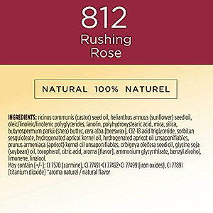 Burt's Bees 100% Natural Glossy Liquid Lipstick, Rushing Rose, 1 Tube