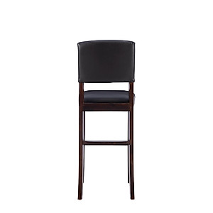 Linon Monaco Stool 30" Espresso