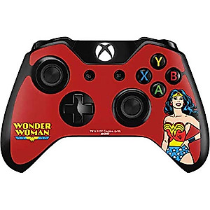 Skinit Decal Gaming Skin Compatible with Xbox One Controller - Officially Licensed Warner Bros Wonder Woman Portrait Design