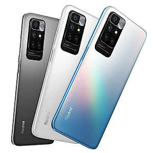 Xiaomi Redmi 10 4G Volte GSM Factory Unlocked 6.5" 50MP Quad Camera (Sprint Boost Cricket) + Fast Car Charger Bundle (Sea Blue, 64GB+4GB)