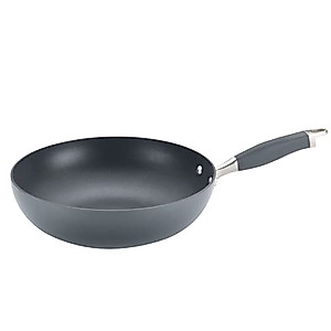 Anolon Advanced Home Hard-Anodized Nonstick Open Stock Cookware- Woks (12-Inch Open Wok, Moonstone)
