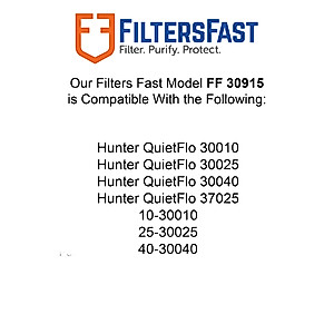 Filters Fast Compatible Replacement for Hunter 30915 HEPAtech Air Purifier