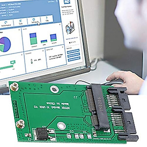 Demeras Adapter Converter Converter Card Long Service Life MSATA to Micro SATA Card, Simple Installation Reliable Converter Disc for PC for Computers for Notebook