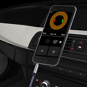 Tan QY Aux Cable 15Ft,3.5mm Male to Male Auxiliary Audio Stereo Cord Compatible with Car,Headphones, iPods, iPhones, iPads,Tablets,Laptops,Android Smart Phones& More (15Ft/5M, Silver)