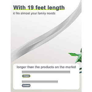 Arinbeb Foam Corner Protector Edge and Corner Guard, with 19 feet Length Foam Safety Bumpers, Baby Proofing Safety Table Corner Protectors - White