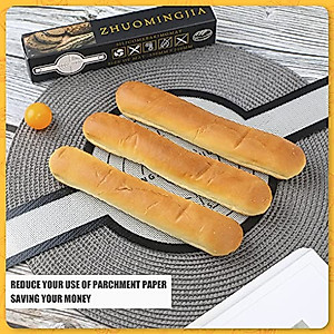 ZHUOMINGJIA Non-Stick Baking MatSuit（2 Piece Silicone Baking Mat For Dutch Oven Bread +2 Piece Oil Brush）8.3in，Reusable- Easy To Clean - Eco-Friendly Alternative For Parchment Paper