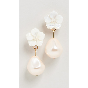 Jennifer Behr Women's Minna Earring, Mother of Pearl, Off White, One Size