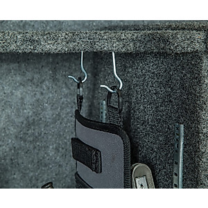 Lockdown Handgun and Tactical Rifle Upper Hanger with Mesh Pockets for Gun Vault Organization, Storage and Security