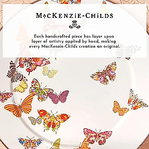 MacKenzie-Childs Butterfly Garden Canister with Lid, Decorative Food Canister, Medium, 1 Count (Pack of 1)