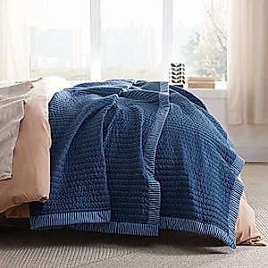 Bedsure Navy Quilt Queen Size Queen Comforter Set, Soft Quilt Bedding Set for All Seasons