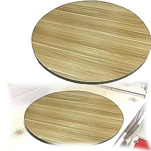 VERDDE 30in 40in 50in Large Wooden Lazy Susan Turntable For Dining Table, Round Table Serving Tray For Home Kitchen, Silent, Smooth - Six Colors (Color : Walnut, Size : 80 cm (30 in))