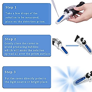 Alcohol Tester, Automatic Temperature Compensation Easy to Calibrate Measure Instrument Alcohol Tester for Distilled Beverage Rice Wine and Wine