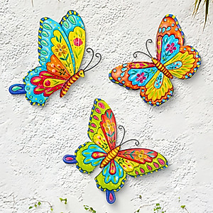 J-Fly Hummingbird Wall Decor Metal Hummingbird Outdoor Wall Decor Hand Painted Hummingbird Wall Art Sculpture Outdoor Hanging 10 inch