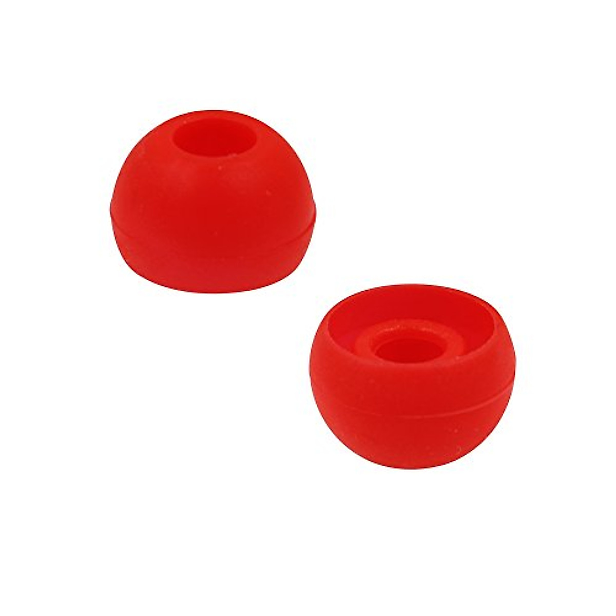 ALXCD Ear Tips for Powerbeats3 Wireless Earphone, SML 3 Sizes 6 Pair Earbud Tips & 2 Pair Double Flange Silicone Replacement Ear Tip Cushion, Fit for Beats Powerbeats 3 Wireless 3 [8 Pair](Red)